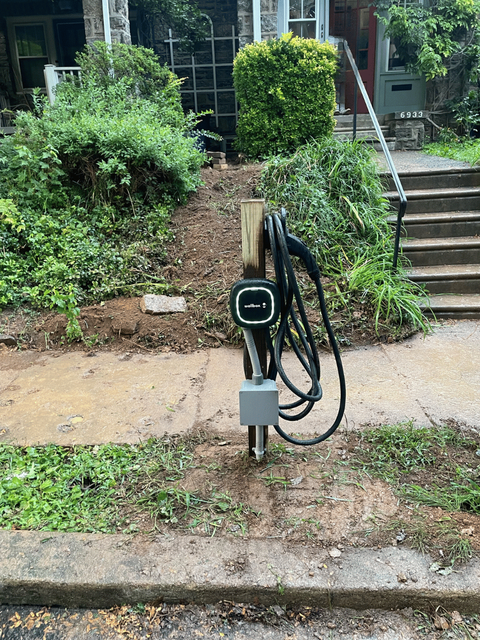 EV Car Charger installed in Philly.